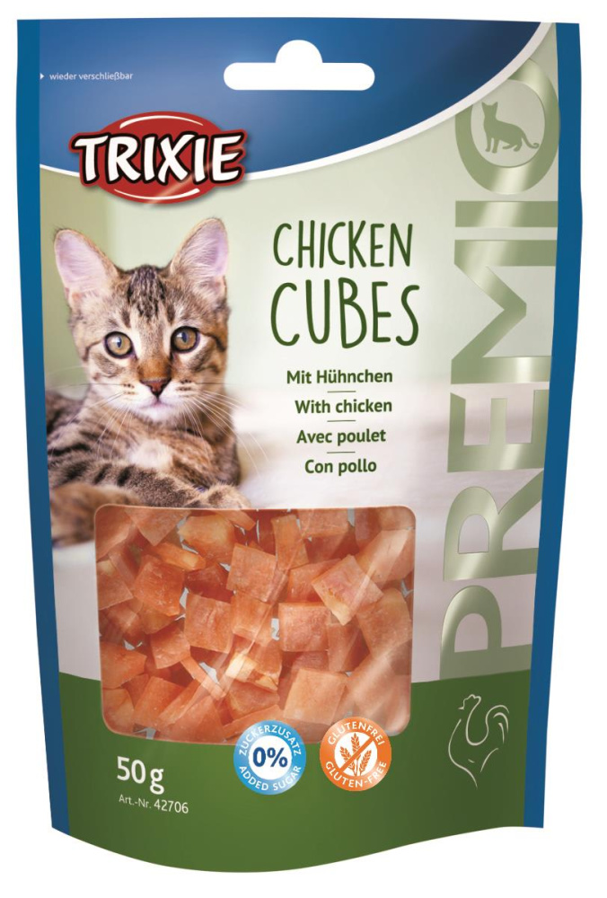 Premio Chicken Cubes 50g - Lassie og Garfield